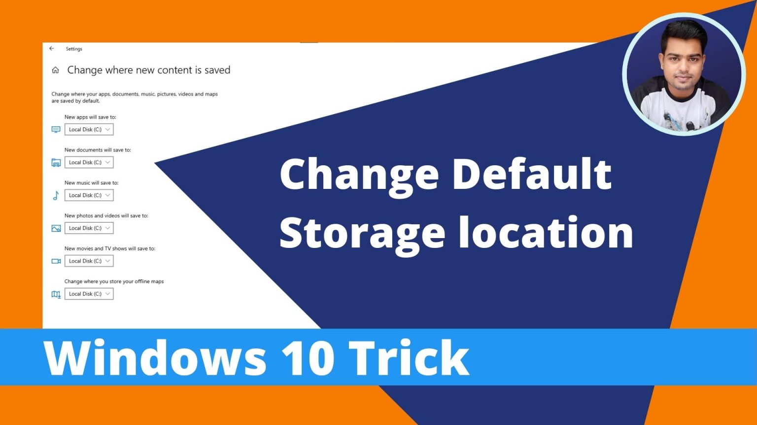 How to Change Default Save Location - Download Location in Windows 10